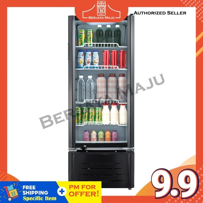 FREE SHIPPING Midea 186L 1 Door Upright Chiller MSC-186BE (Black) | Shopee Malaysia