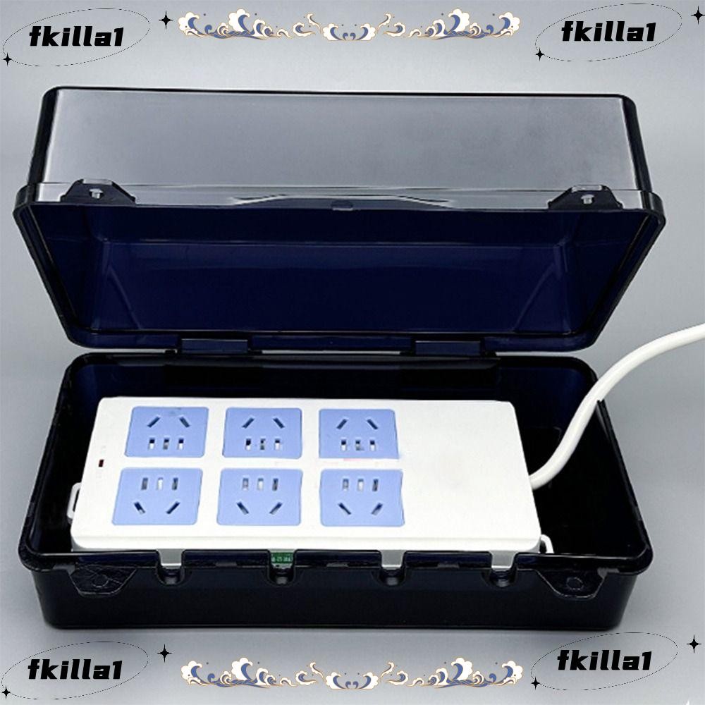 FKILA Plug Box, Weatherproof Plastic Extension Lead Cover, Portable ...