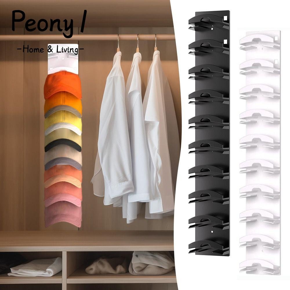 PEONY1 Hat Organizer for Baseball Caps, Space Saving for Door Closet ...