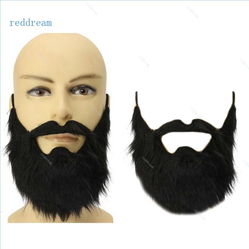 REDD Fake Beards Costume Beard Old Man Mustaches Costume Halloween ...
