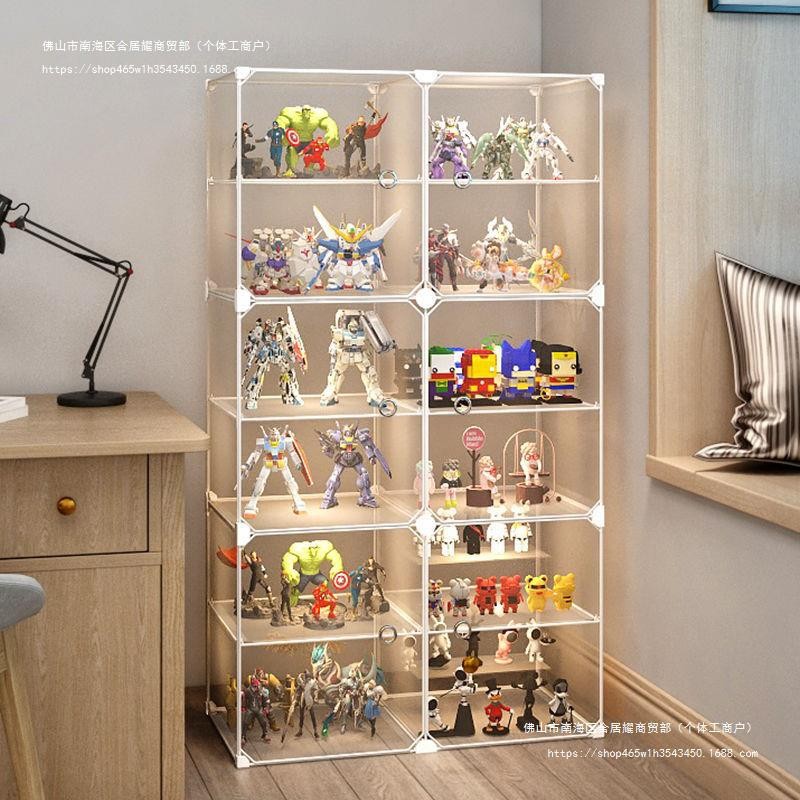 Kabinet paparan kit garaj, blok bangunan Lego lutsinar, rak paparan ...