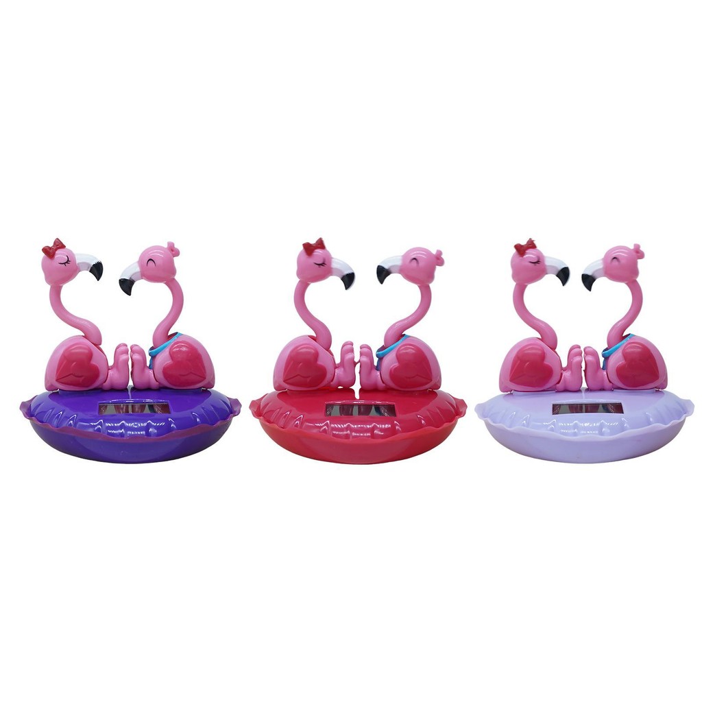 Solar Bobblehead Flamingo Dashboard Bobblehead Toys Car Dashboard ...