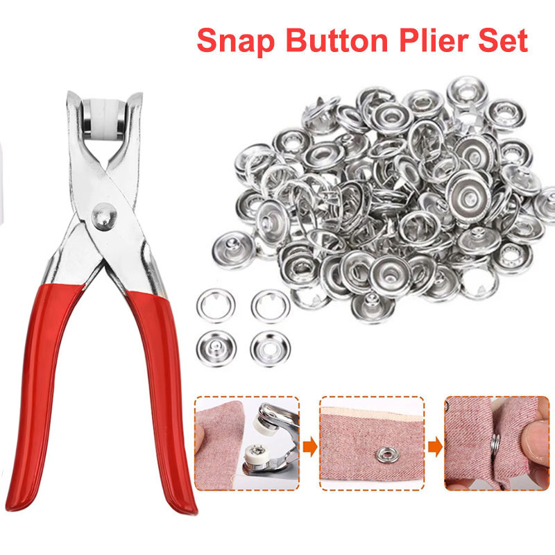 Snap Button Plier Set Buckle Installation Tool Craft DIY Clothing ...