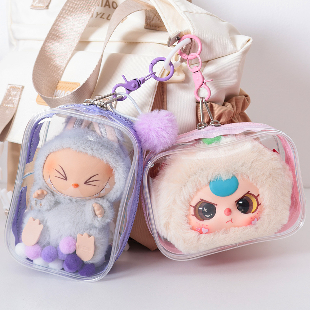 Labubuv1 V2 Sitting Series Doll Storage Bag, pvc Plush Doll Protective ...