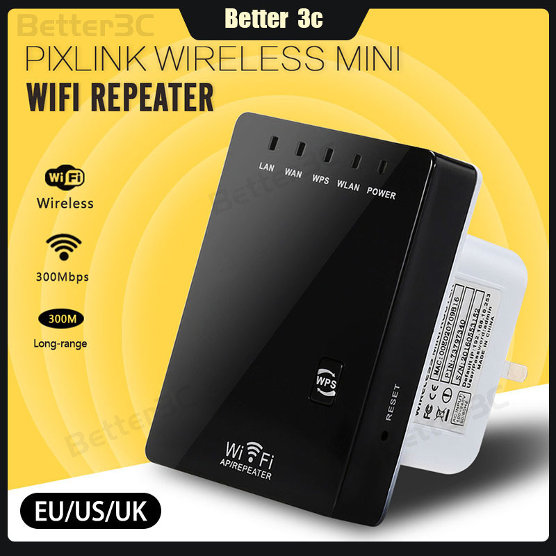 PIXLINK MiNi Wireless WiFi Repeater 300Mbps WiFi network signal ...