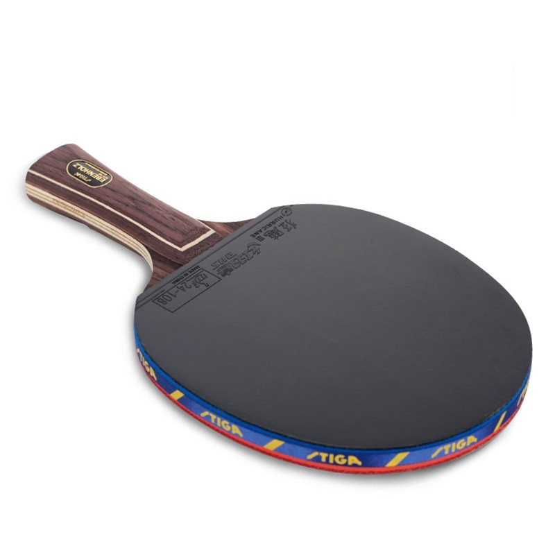 STIGA-Table Tennis Racket with Double Face Pimples in Rubber, Long Handle Ping Pong Bat, Fast ...