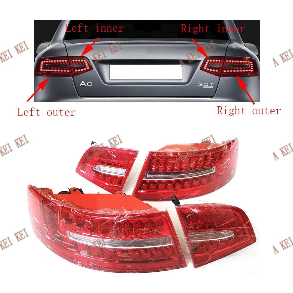 Car LED Tail Light For Audi A6 C6 S6 Quattro RS6 Saloon Sedan 2009-2011 ...