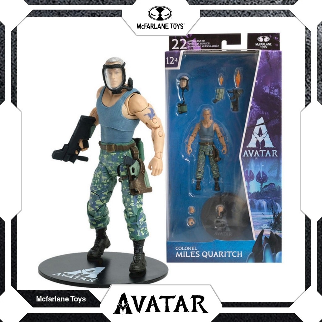 Mcfarlane TOYS AVATAR COLONEL MILES QUARITCH ACTION FIGURE | Shopee ...