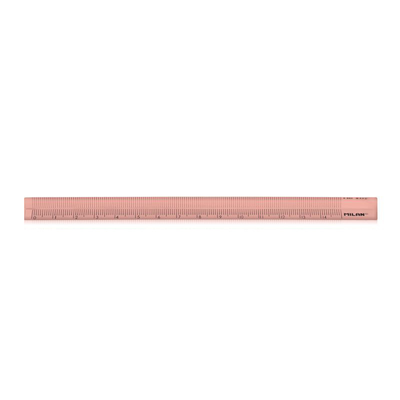 MILAN See-Through Triangle Ruler/15cm/Pink Color Series/Orange eslite ...