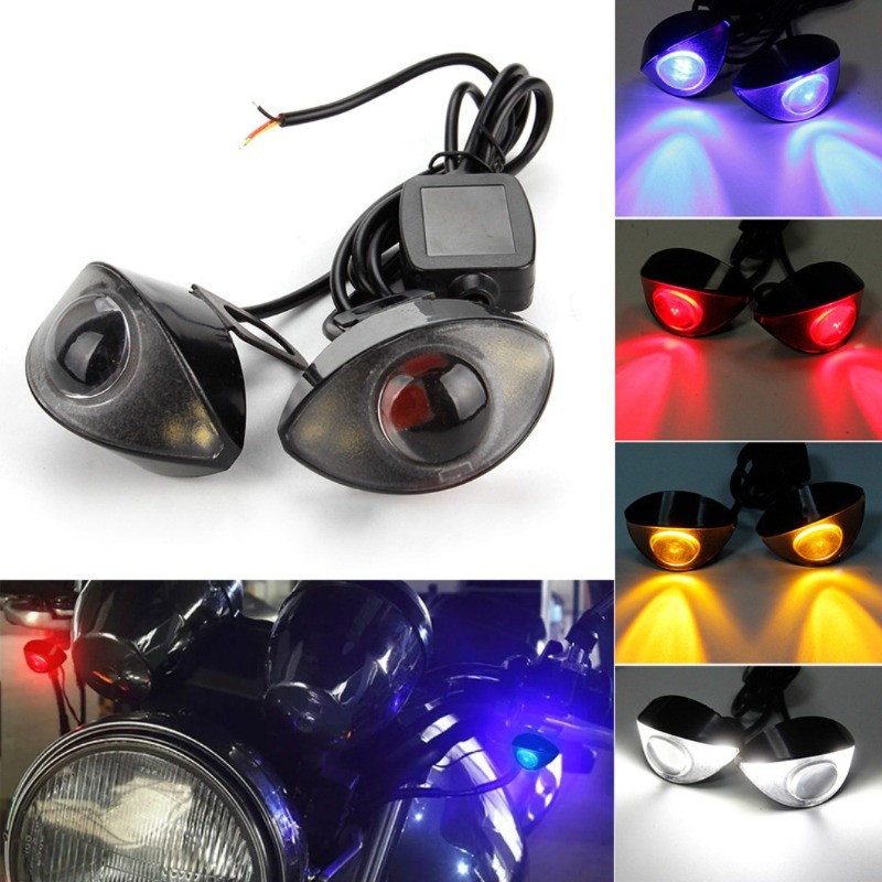 2PCS Mini Driving Light LED Eagle Eye Lights with Controller Daytime ...