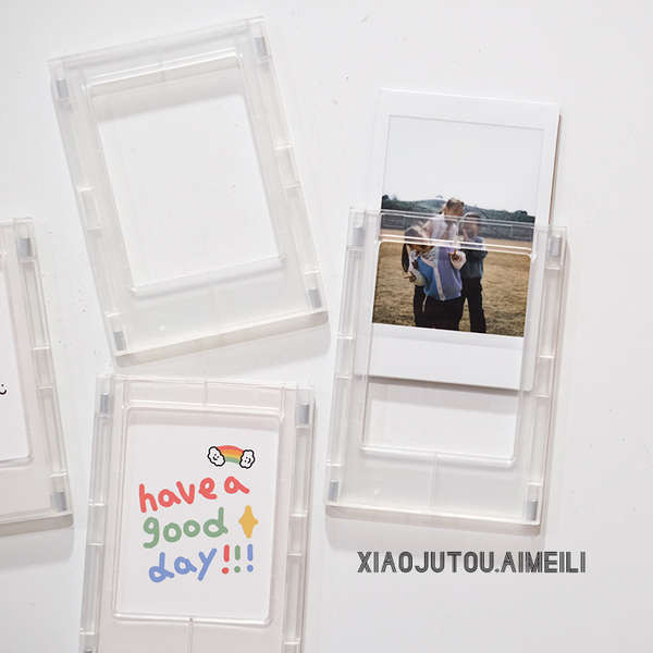 Bingkai foto Polaroid, magnet peti sejuk, kreatif, magnet papan lubang ...