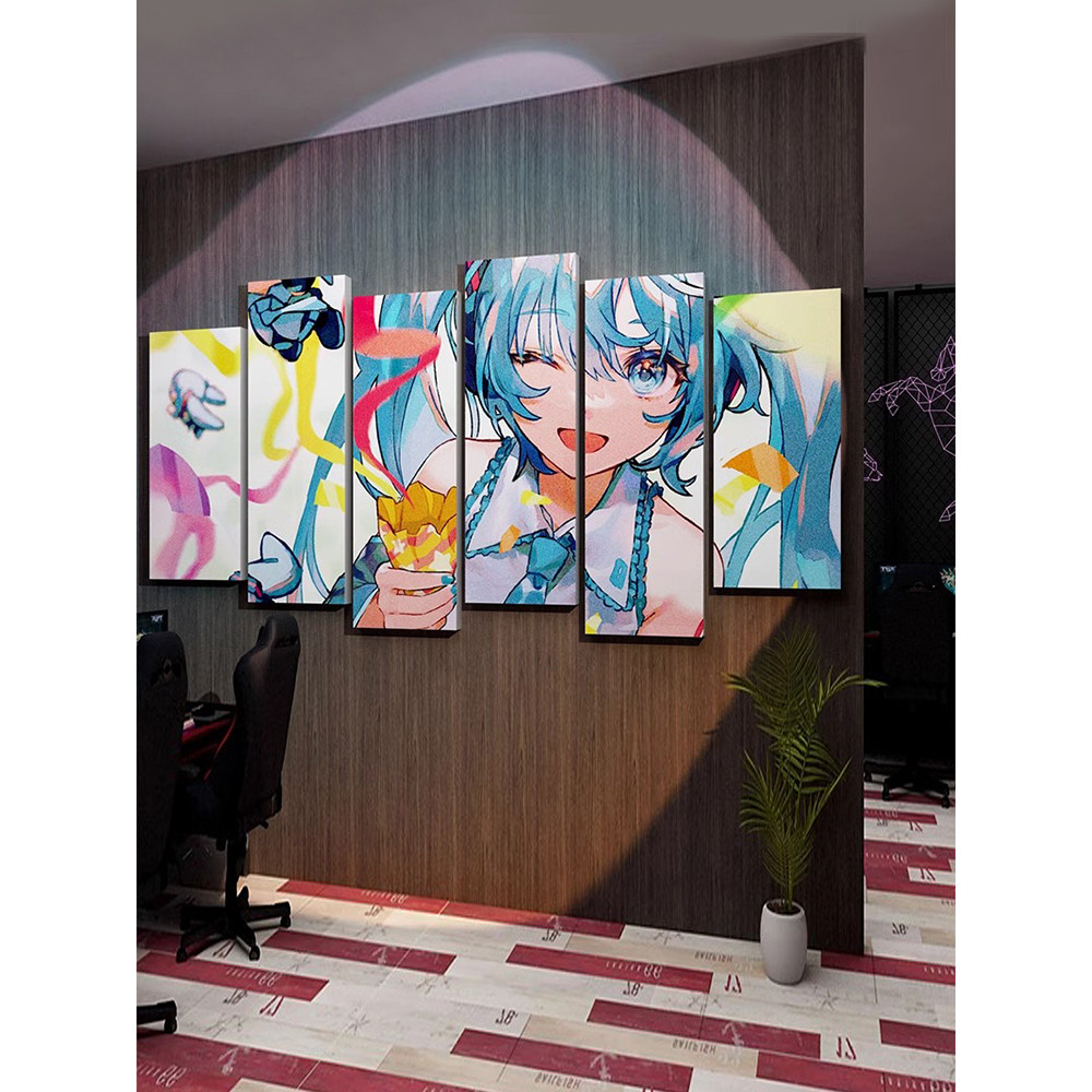 Hiasan Anime Hatsune Miku Lukisan Tema Anime Persediaan Bilik Permainan ...