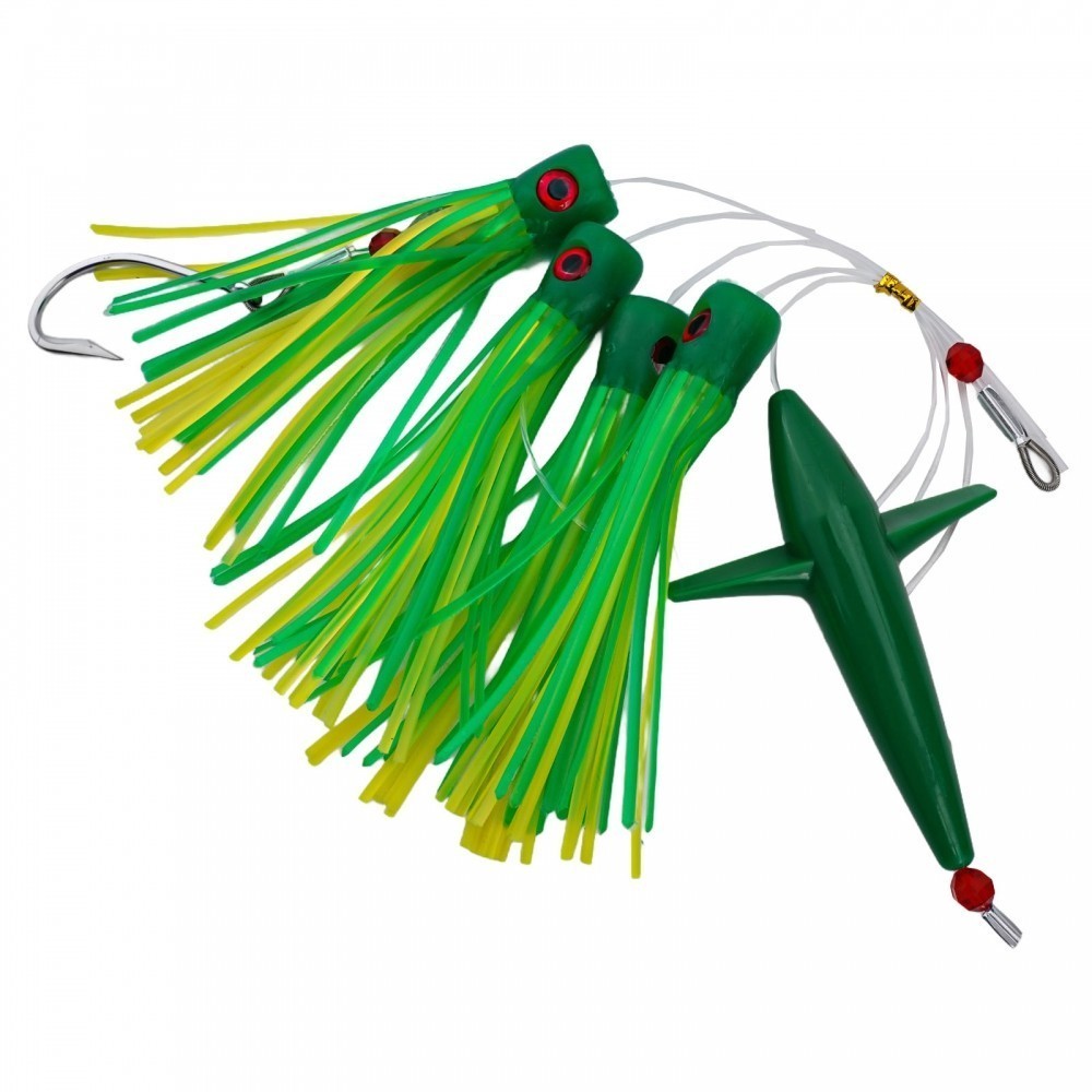 Dynamic Posture Feather Rig Bird Trolling Lure for Tuna Marlin Sailfish ...