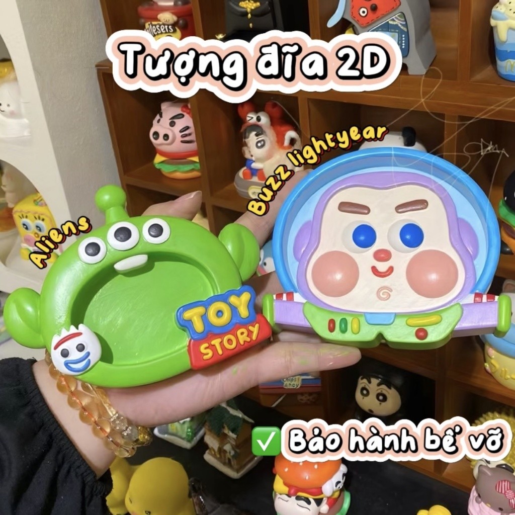 Coloring Plaster Statue Toys Story Cartoon Plate Jewelry Accessories ...