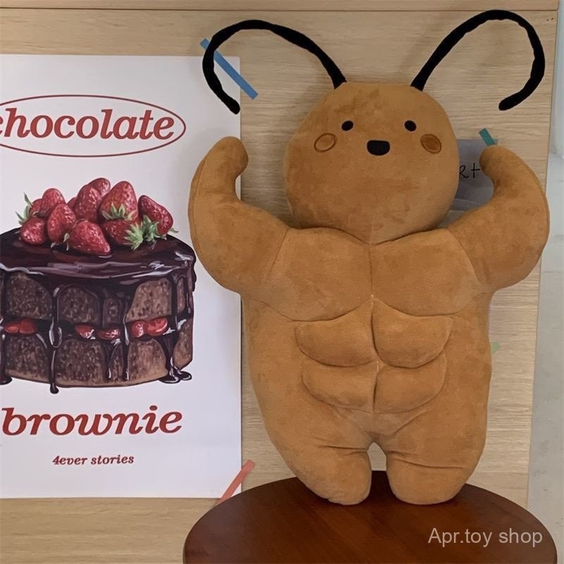 Anak patung Mainan Mewah Lipas Otot Lucu Kreatif Hadiah Hari Jadi Comel ...