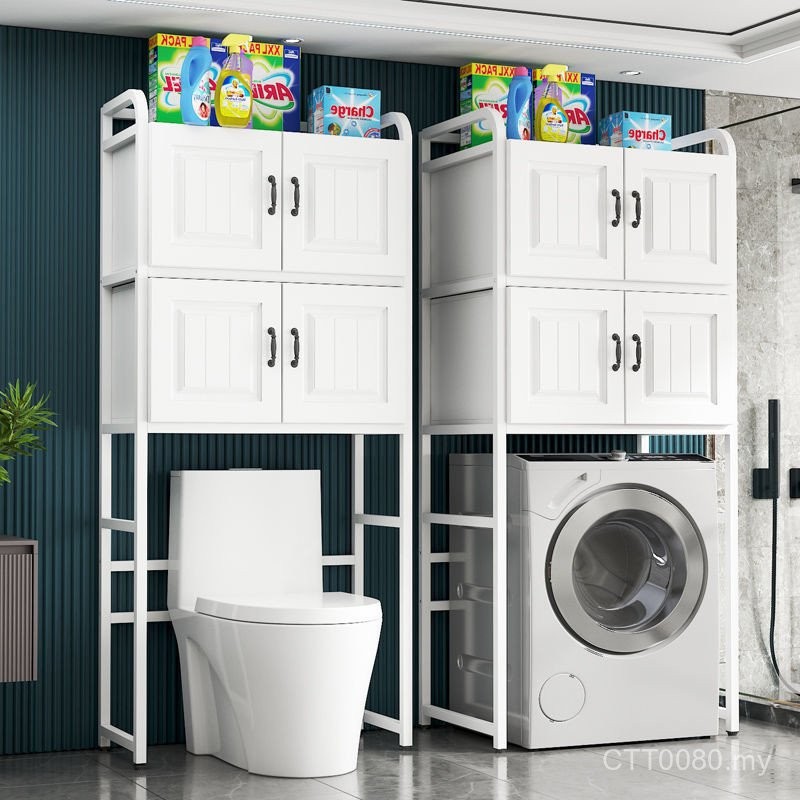 Drum Double Layer Floor-standing Home Washing Machine Storage Cabinet ...