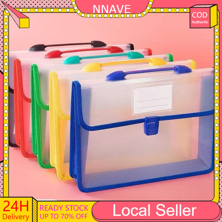 A4 portable Expanding File Bag with Handle large capacity Document File ...