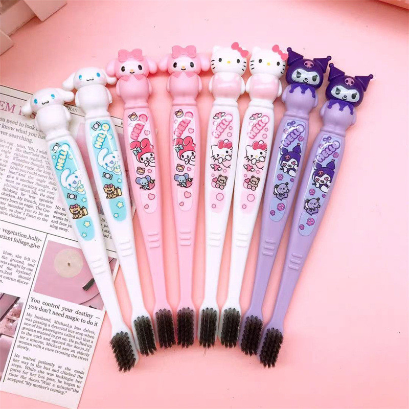 Kuromi Cinnamon Dog Children's Toothbrush Cute Cartoon Style Soft ...