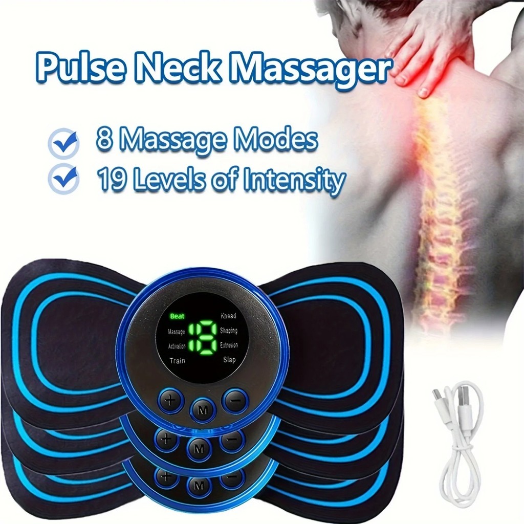 EMS Cervical Massage Stickers Cervical Massage Home Pulse Muscle ...