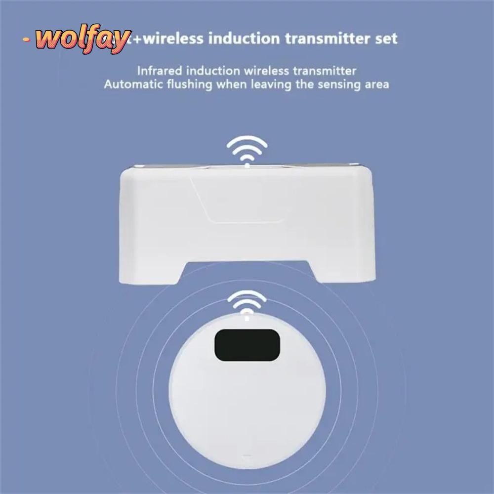WOLFAY Induction Toilet Flusher, IR Sensing Toilet Flush Sensor Splash ...