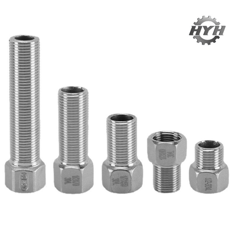 [HYH] 304 Stainless Steel Hexagonal Inner Outer Wire Joint Extension Extension Pipe 4 Points ...