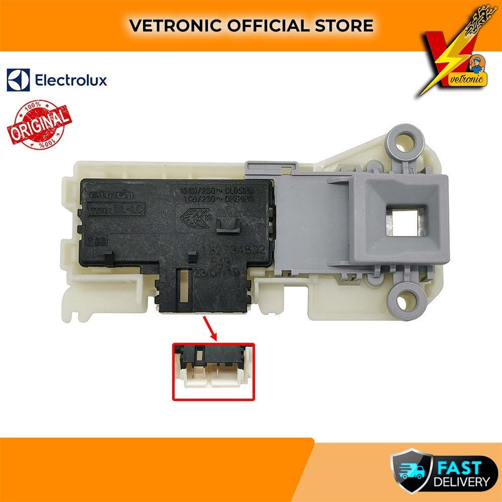 ORIGINAL ELECTROLUX WASHING MACHINE LOCK DOOR SWITCH 3 PIN-EWP10742 ...