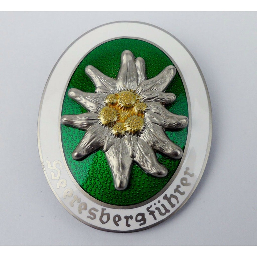 WWII Germany Army Edelweiss Chest Badge Insignia -0121 Military Store ...