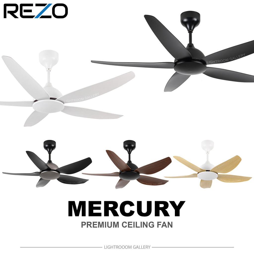 REZO MERCURY 32" / 42" / 56" DC MTOR CEILING FAN WITH LED - LIGHTROOM ...
