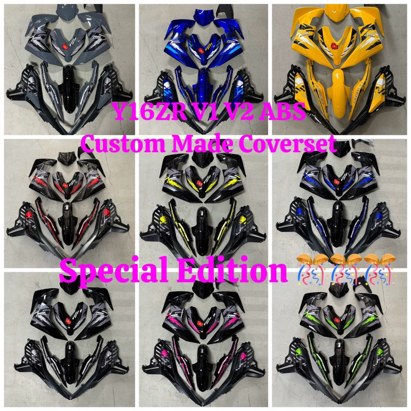 Magic Boy Y16ZR V1 Y16ZR V2 ABS Special Edition Series Coverset Custom ...