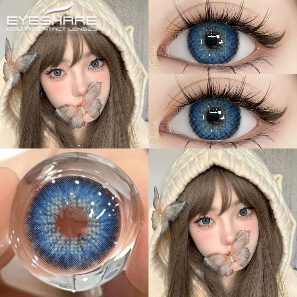 EYESHARE Soft Color Contact Lens Natural Collection Yearly Throwing ...