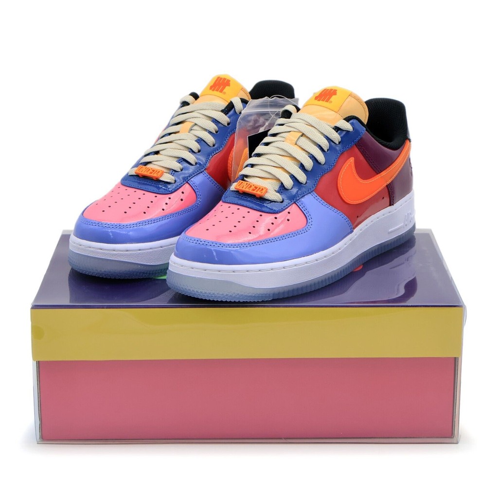 DV5255-400 Nike Air Force 1 Low SP Undefeated Multi-Patent Total Orange ...