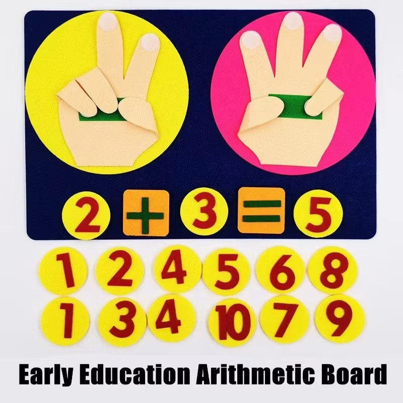 【Ship From MY】Felt Finger Number Math Toys Kid Montessori Math Toy Felt ...