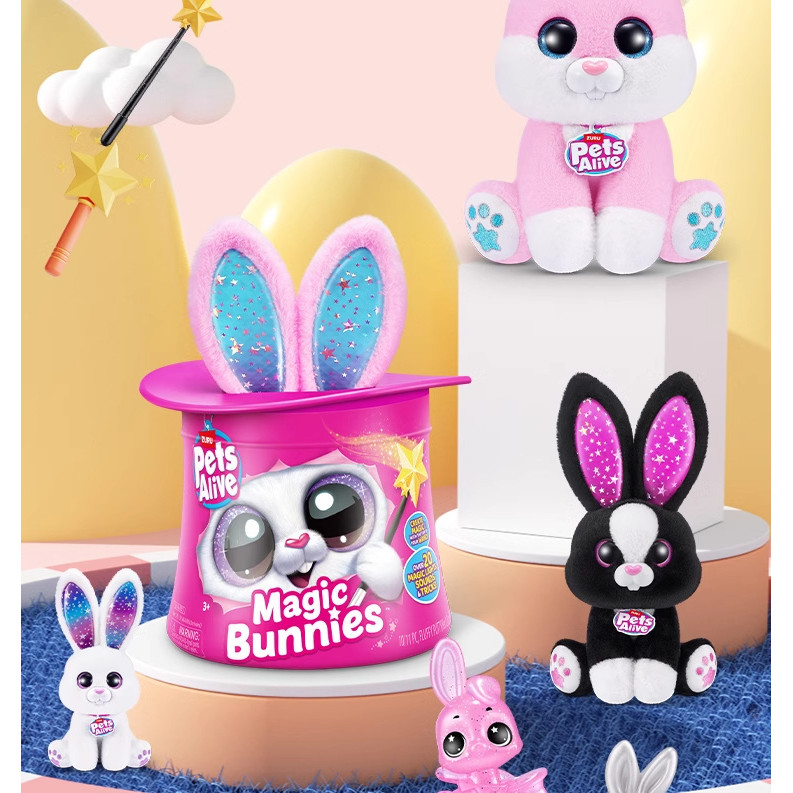 Zuru Pet Pet Magic Bonnie Rabbit Surprise Fantasy Colorful Rabbit ...