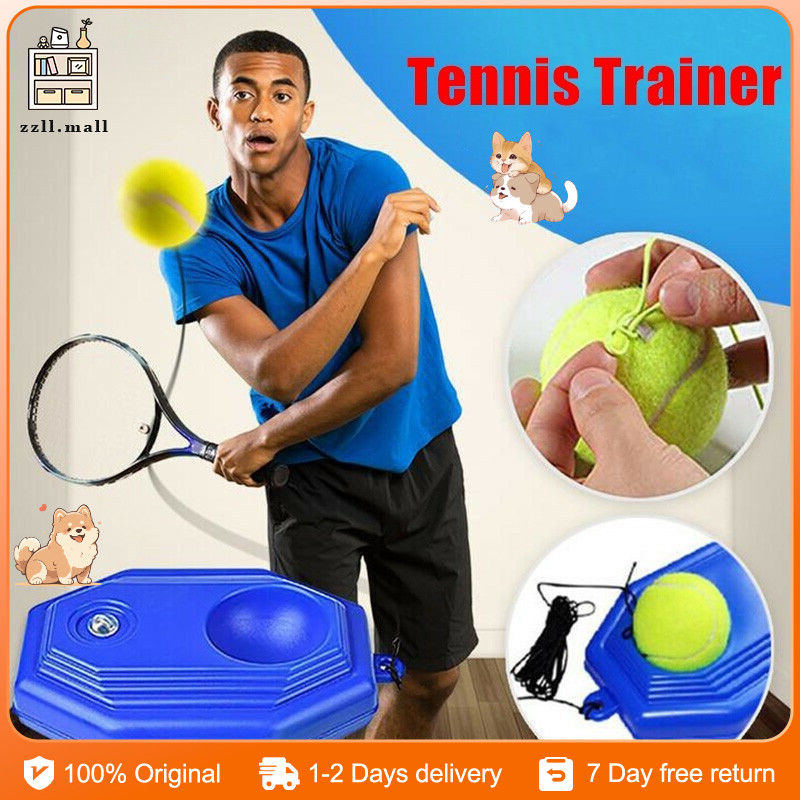 Tennis training aids base, with bungee cord rebound ball tennis ...