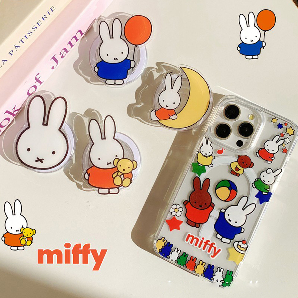 Miffy Rabbit Family Magnetic Stand Magnetic Phone Griptok Grip Tok ...