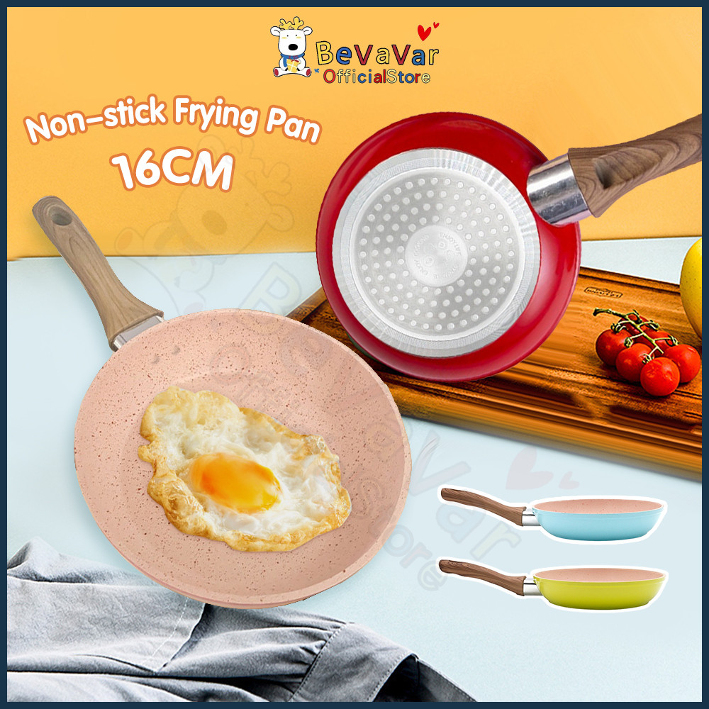 BEVAVAR Non Stick Coating Frying Pan 16cm Medical Stone Cooking Pan ...