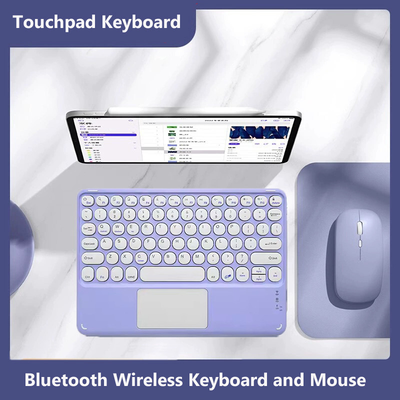 10 Inches Touchpad Keyboard and Mouse Combos Set Round Cap for Lenovo ...