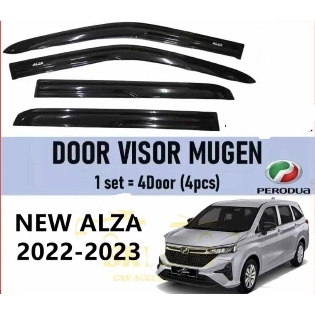 Alza Door Visor 2009 -2023 Window Door Visor Air Press | Shopee Malaysia