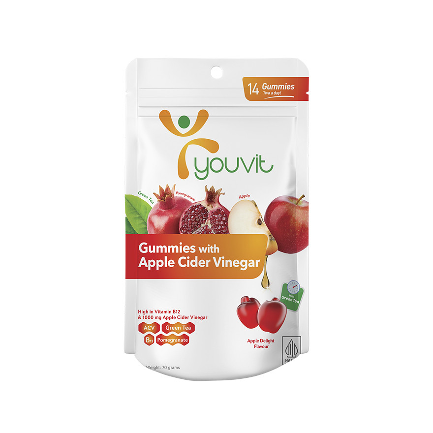 YOUVIT Apple Cider Vinegar Gummies 14s | Shopee Malaysia