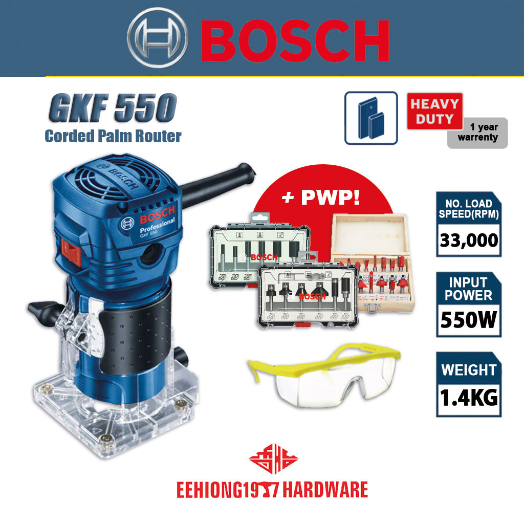BOSCH GKF 550 GKF550 Mini Palm Router Edge Trimmer Mini Router | Shopee ...