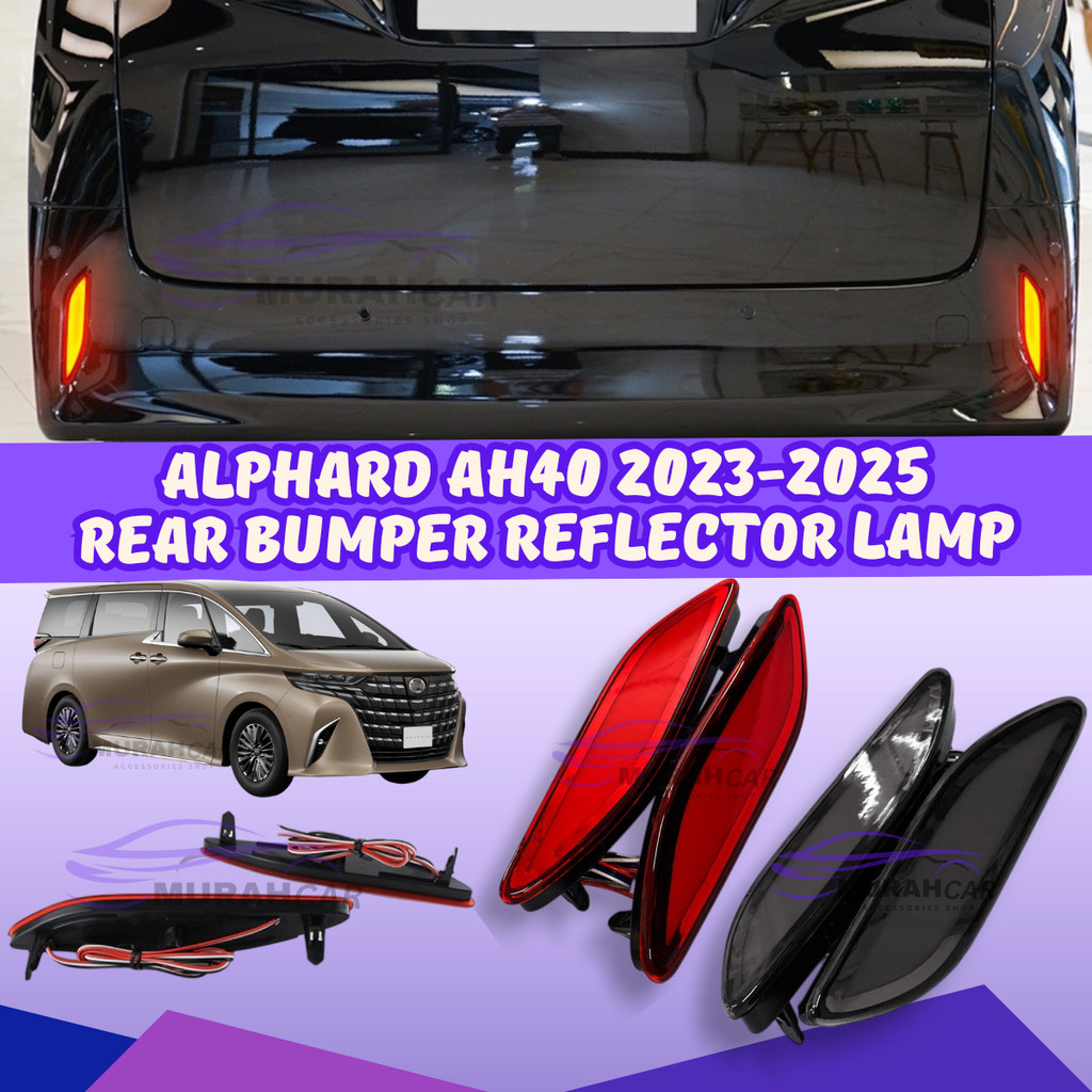 Toyota Alphard AH40 2023 2024 2025 Rear Spotlight Foglamp Reflector ...