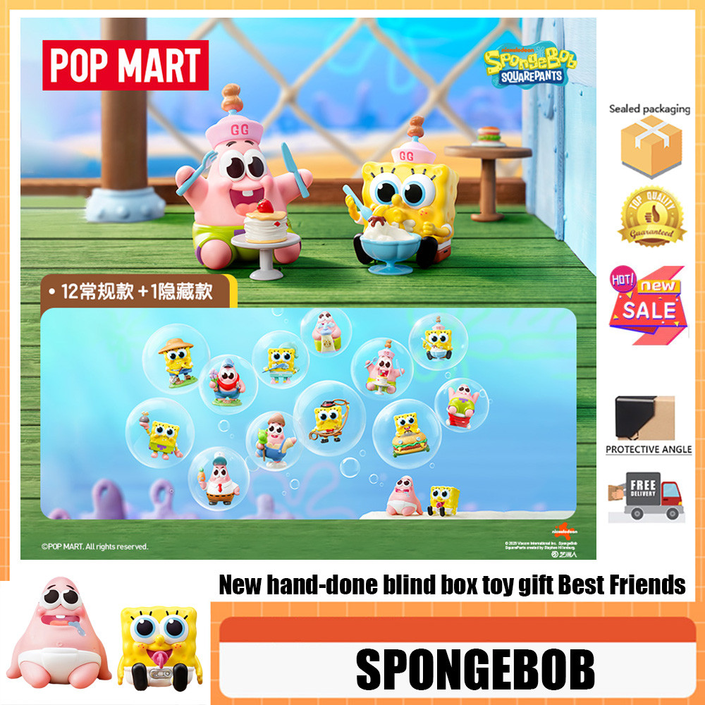Popmart SPONGEBOB POPMART SPONGEBOB SquarePants Friends Series Figure ...