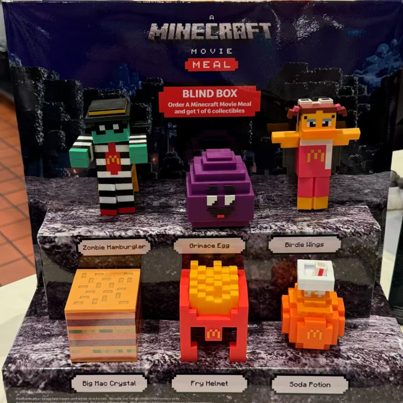 McDonalds Minecraft Movie 2025 Mcdo Minecraft Happy Meal Collectible ...