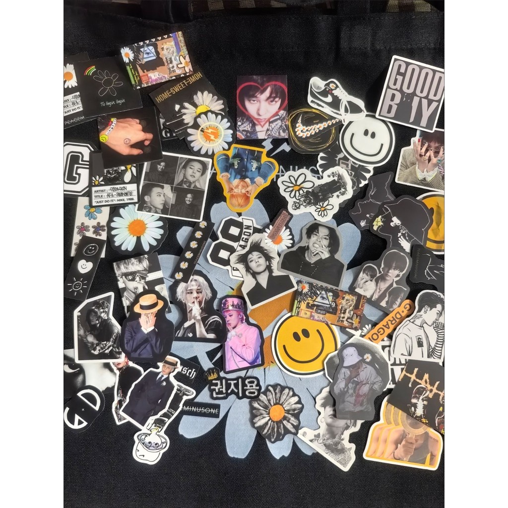 G-dragon 58 Sheets Kwon Ji-DRAGON Stickers Handbook Stickers diy ...