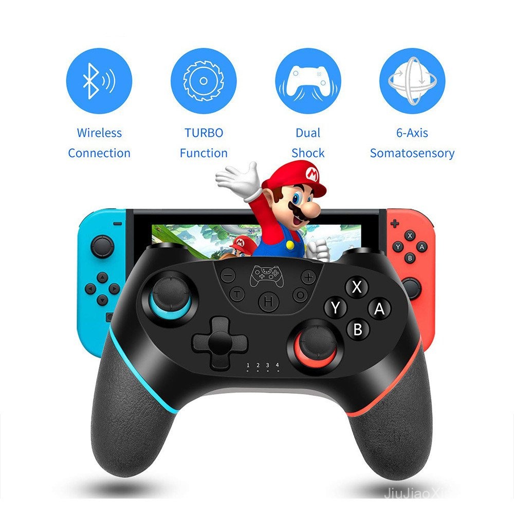 Rubberized switch PRO Gamepad with 6-Axis Dual Vibration 6-Axis Cross-Border switch Gamepad ...