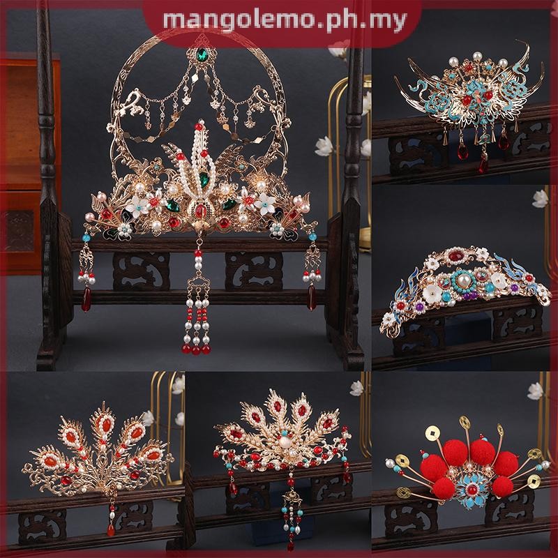 [MANGO] Antique Hair Crown Hair Ornaments Ancient Costume Headdress ...