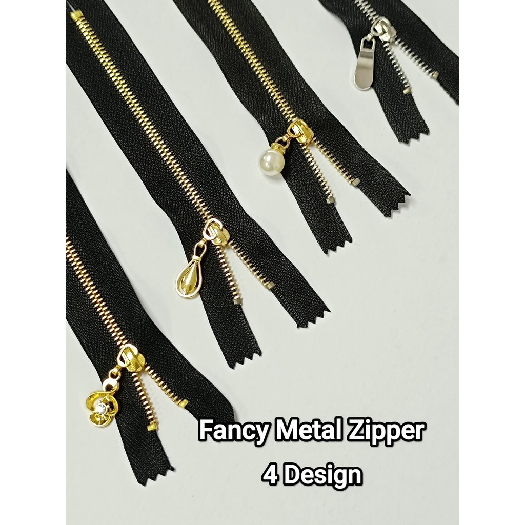 [6'', 8'', 10'', 12'' Inch] 3# Fancy Metal Zipper/ Zip Besi/ Zip Baju ...