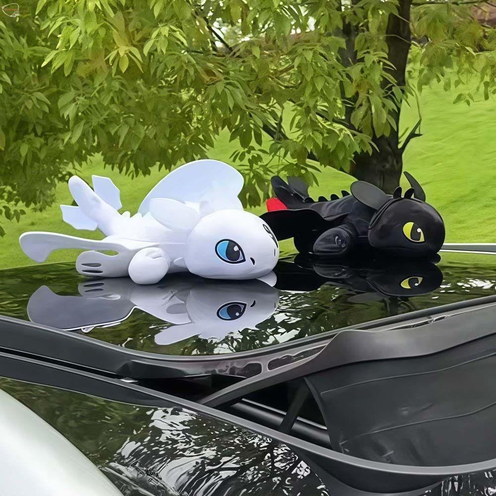 MXBEAUTY Toothless Car Decoration, Stuffed Animal Flying Dragon How To ...
