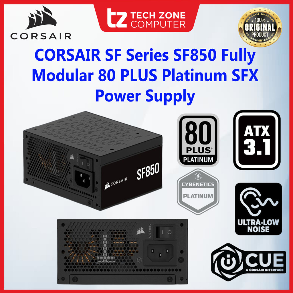 Corsair SF Series SF850 Fully Modular 80 PLUS Platinum SFX Power Supply (CP-9020256-UK) | Shopee ...