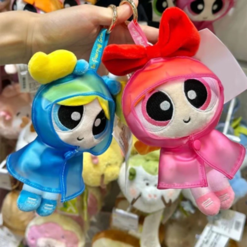 Powerpuff Girls Raincoat Dress Up Series Plushie Doll Toys Kawaii Cute ...